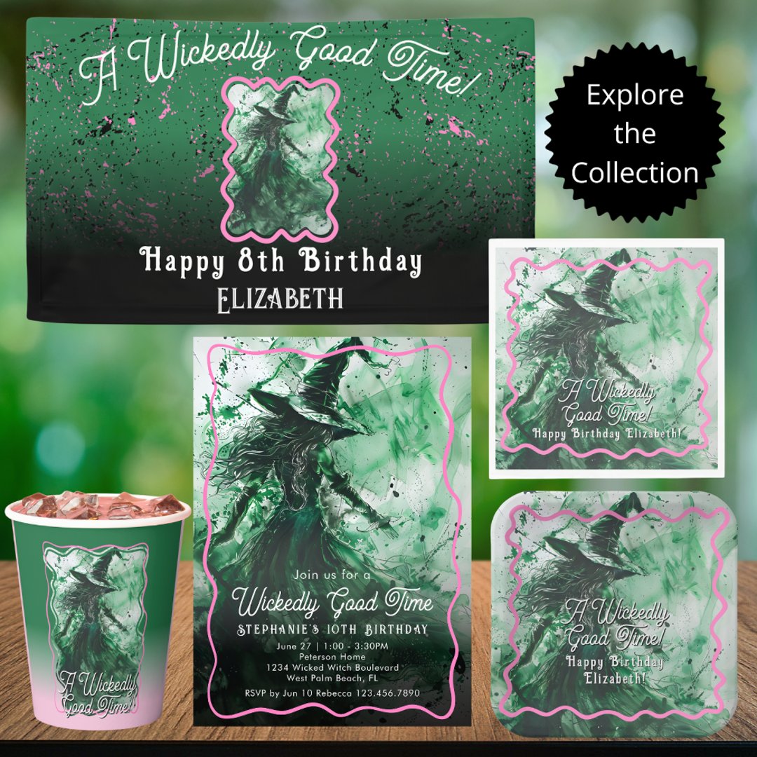 Wickedly Good Time Personalized Happy Birthday Wrapping Paper | Zazzle