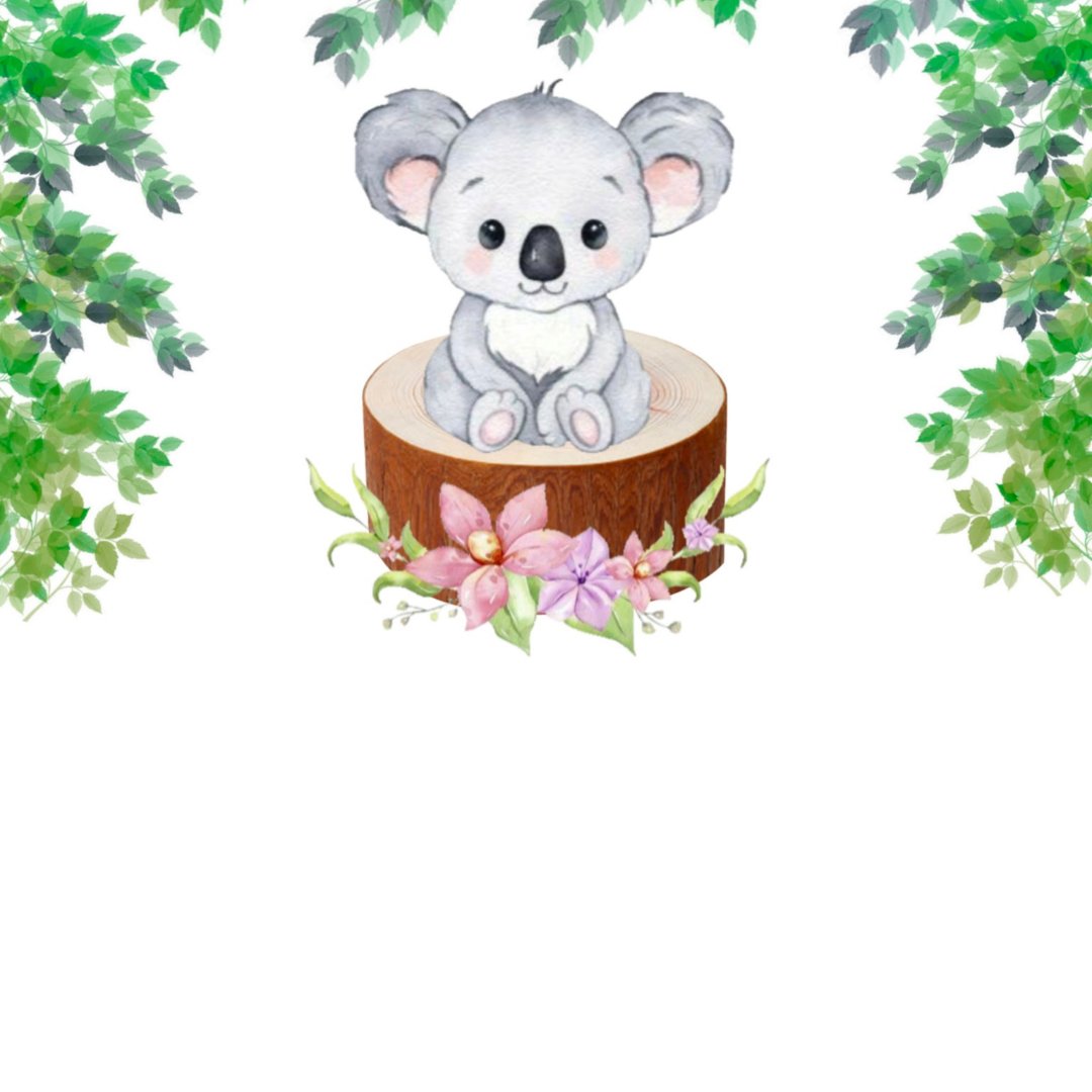 Cute Koala Bear Girl Baby Shower Welcome Sign | Zazzle