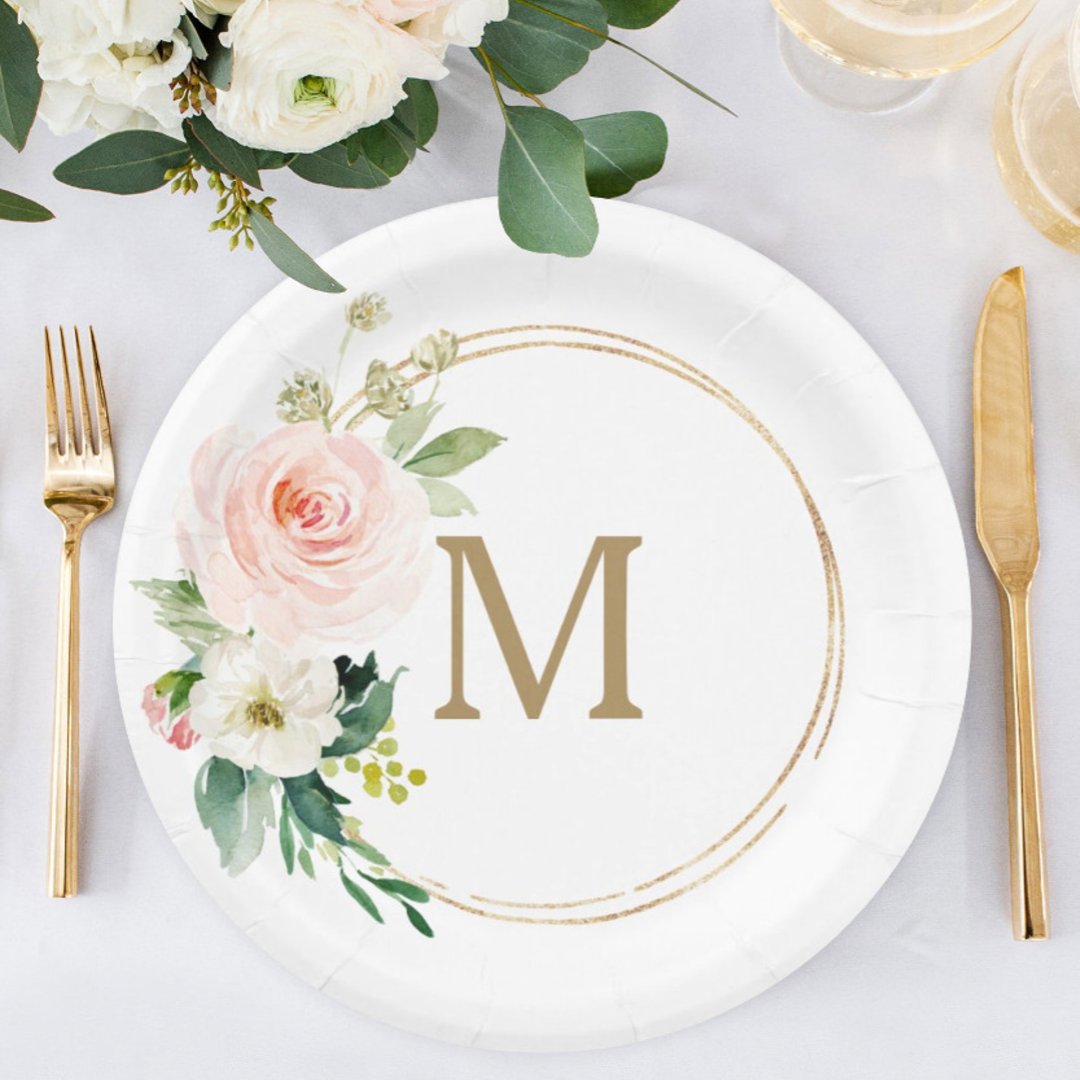 Airy Blush Tri-Fold Wedding Program Flyer | Zazzle