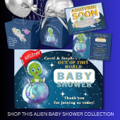 Alien Baby Shower Welcome Poster | Zazzle