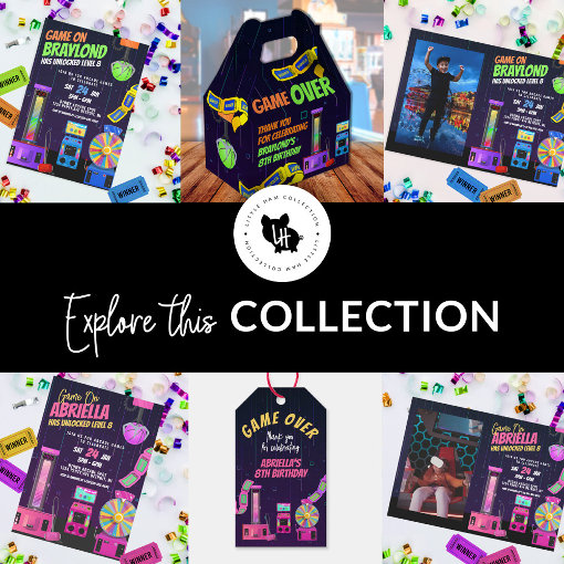 Gaming and Arcade Birthday Favor Box | Zazzle