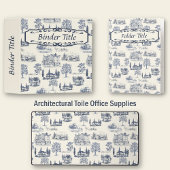 American Architecture Toile File Folder | Zazzle