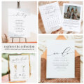 ASHER Elegant Calligraphy Wedding Guestbook Sign | Zazzle
