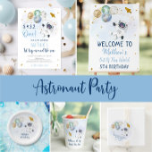 Astronaut Space Countdown 2nd Birthday Invitation | Zazzle