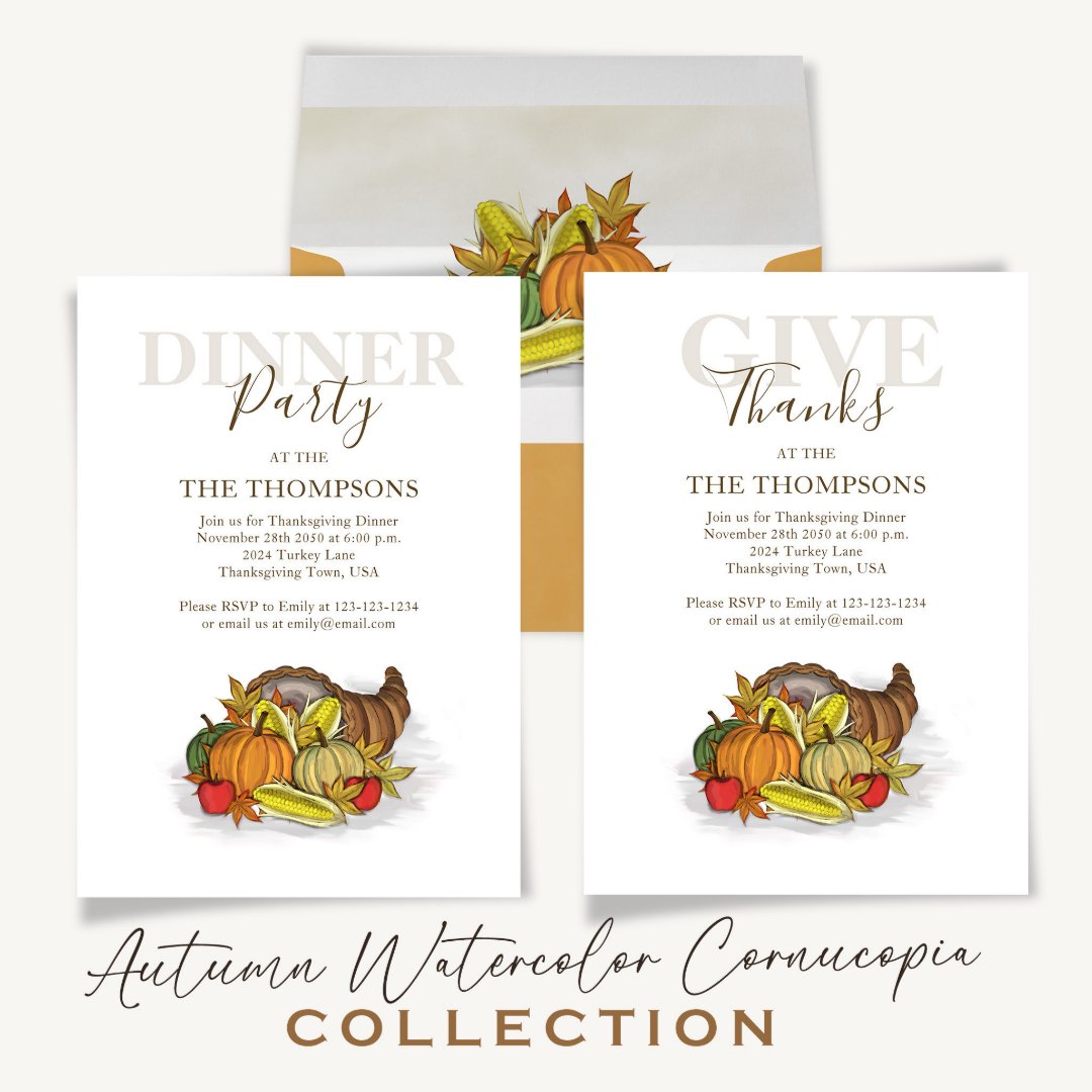 Thanksgiving Fall Autumn Harvest Cornucopia Treat Favor Bag | Zazzle