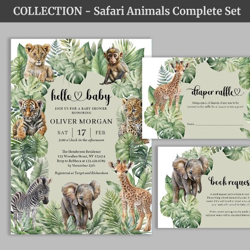 Jungle Safari Animals What Did Mommy Say game | Zazzle