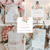 Baby In Bloom Girl Baby Shower Welcome Sign | Zazzle