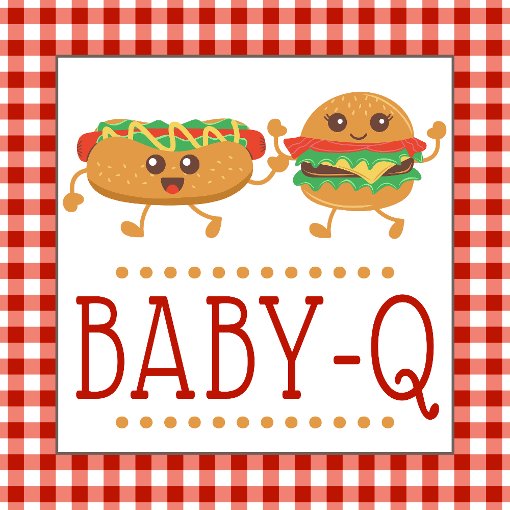 BBQ theme Baby-Q Gender Reveal Editable Invitation | Zazzle