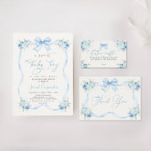 Blue Bow Baby Shower Boy Welcome sign | Zazzle