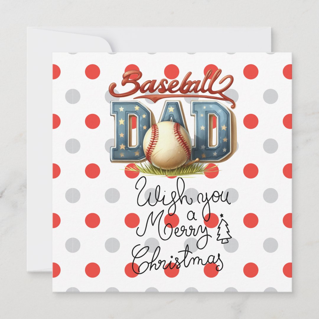Baseball Christmas Postcard | Zazzle
