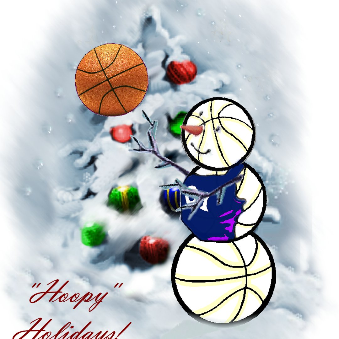 Basketball Snowman Christmas Wrapping Paper | Zazzle