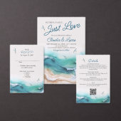 Beach Ocean Waves Wedding Invitation | Zazzle