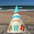 Happy Birthday Beach Party Custom Banner | Zazzle