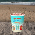 Happy Birthday Beach Party Custom Banner | Zazzle