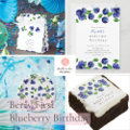 Berry First Birthday Personalized Blueberry Cute Placemat | Zazzle
