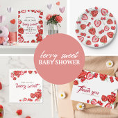 Cute Modern Berry and Merry 1st Birthday Party Invitation | Zazzle