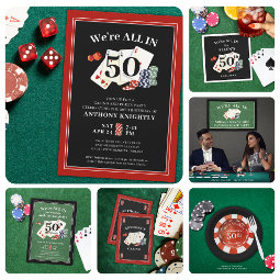 Casino Poker Birthday Party Personalized Welcome Foam Board | Zazzle