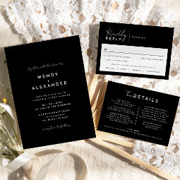 Black Modern Script Wedding Welcome Sign | Zazzle