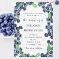 Blueberries Berries Fruit Elegant Rustic Wedding All In One Invitation ...