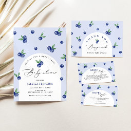Blueberry Berry sweet baby shower Invitation | Zazzle