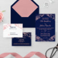 Pink Floral Outline wedding Enclosure Card | Zazzle