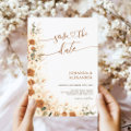 Personalize Boho Terracotta Wedding Congratulation Card | Zazzle