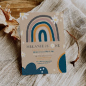 Boho Rainbow Daisy Birthday Welcome Sign | Zazzle