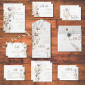 Boho Pastel Wildflowers Modern Floral Wedding Invitation | Zazzle