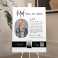 Book Launch Marketing Book Cover Author Photo Retractable Banner | Zazzle