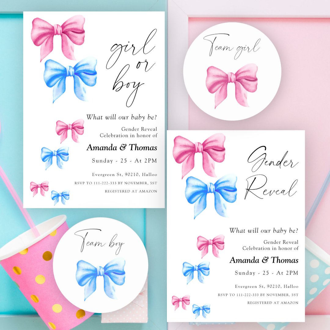 We know gender reveal chart | Zazzle
