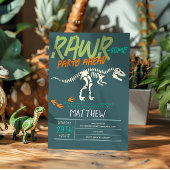 Boys Cool T-Rex Dinosaur Dig Kids Clock | Zazzle