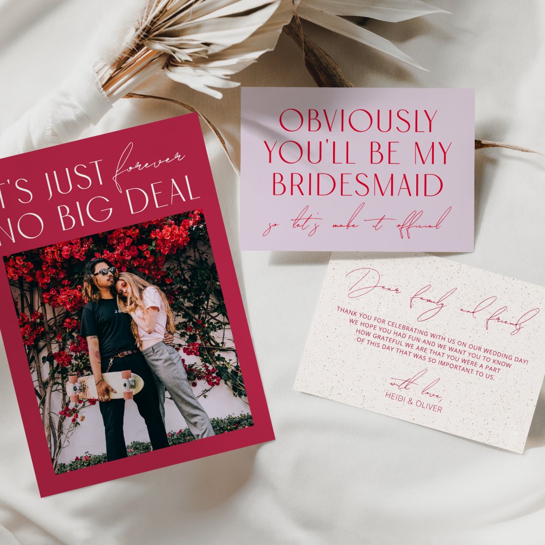 Color Palette Photo Be My Bridesmaid Proposal Card | Zazzle