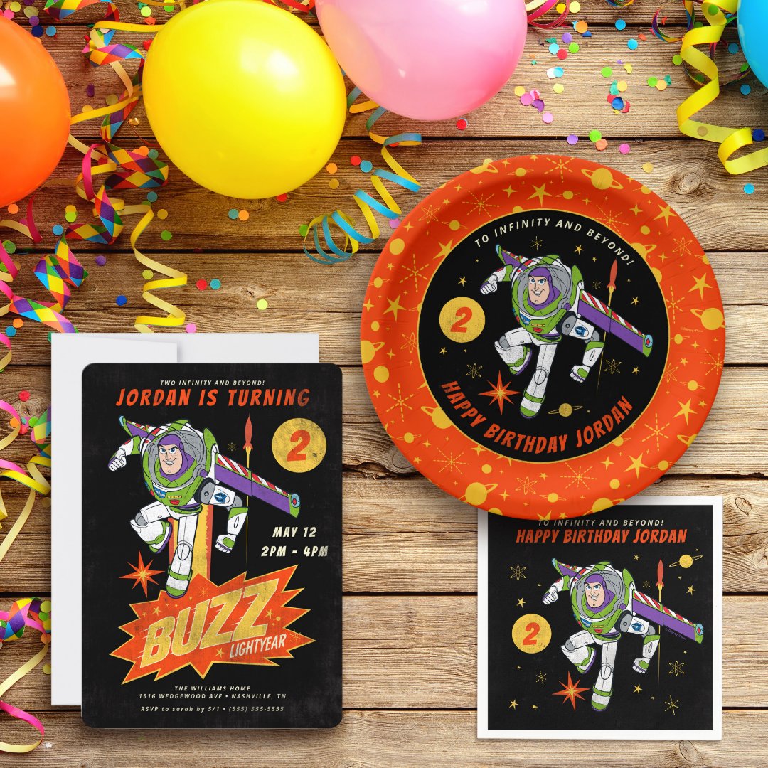 Toy Story Buzz Lightyear Birthday - Photo Banner | Zazzle