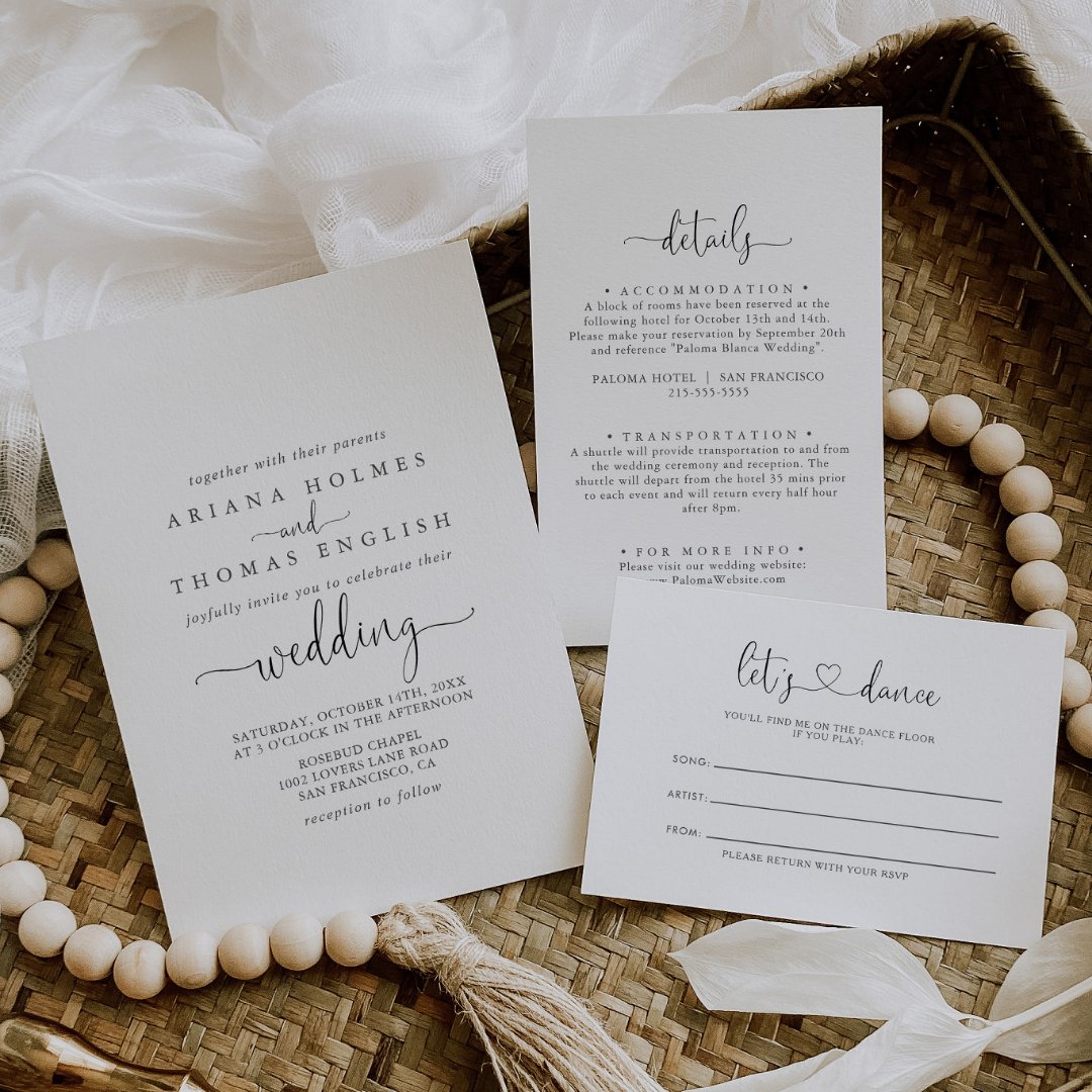 Calligraphy Love Fancy Script Dinner Menu | Zazzle