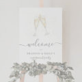 Champagne Toast Personalized Event Welcome Sign | Zazzle