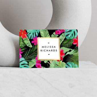 Chic Tropical Print Watercolor File Folder | Zazzle