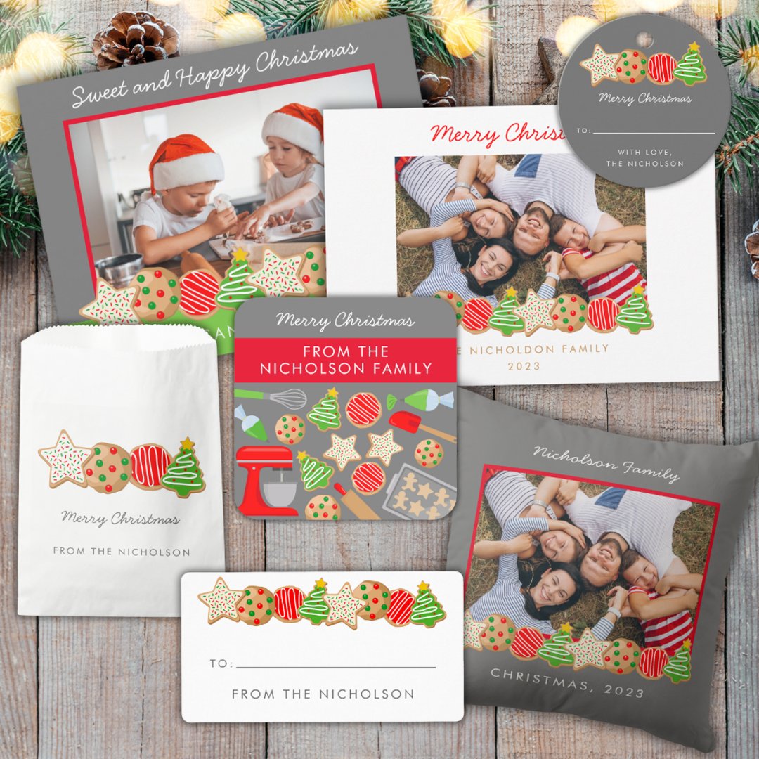 CHRISTMAS BAKING LABELS | Zazzle