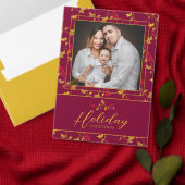 Table reserved Christmas wine red Table Tent Sign | Zazzle