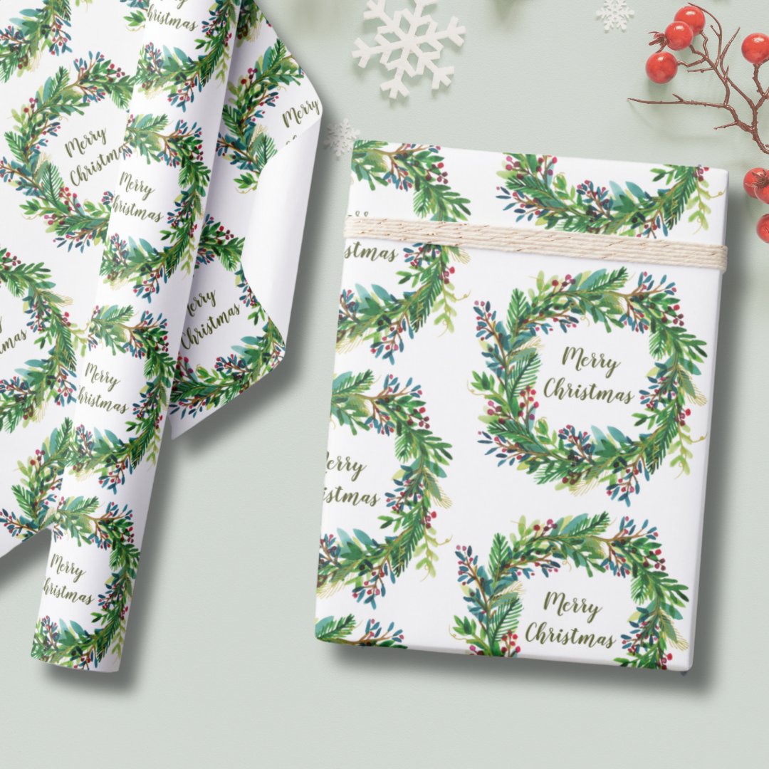 Christmas Joy typography Tissue Paper | Zazzle