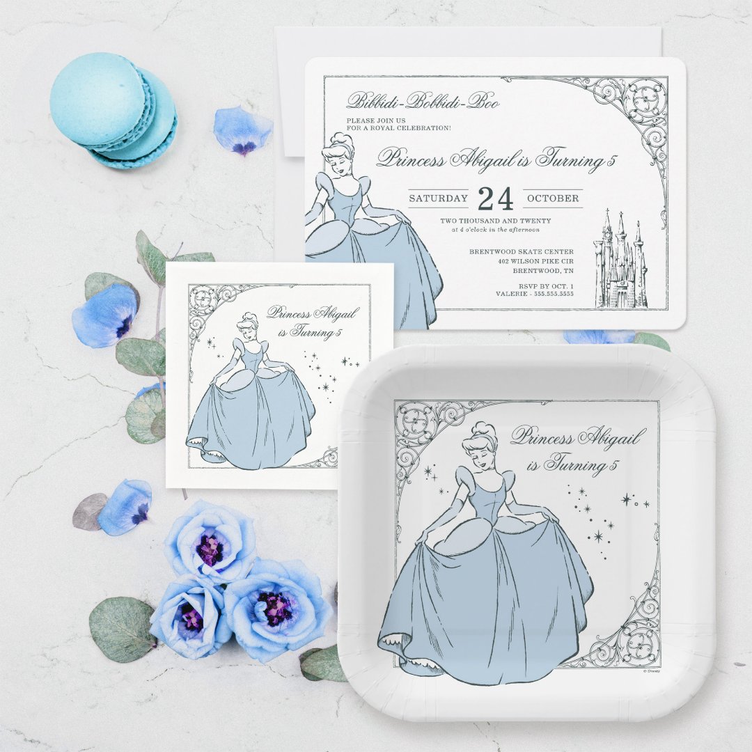 Cinderella Castle | Fairy Tale Birthday Thank You Card | Zazzle