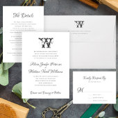 Budget wedding program elegant calligraphy flyer | Zazzle