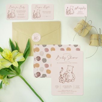 Classic Pooh & Tigger Baby Shower Poster | Zazzle