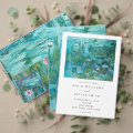 Claude Monet Water Lilies Wedding Invitation | Zazzle