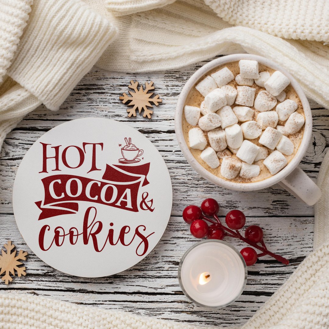 Cozy Winter Cocoa and Cookies Baby Shower Invitation | Zazzle