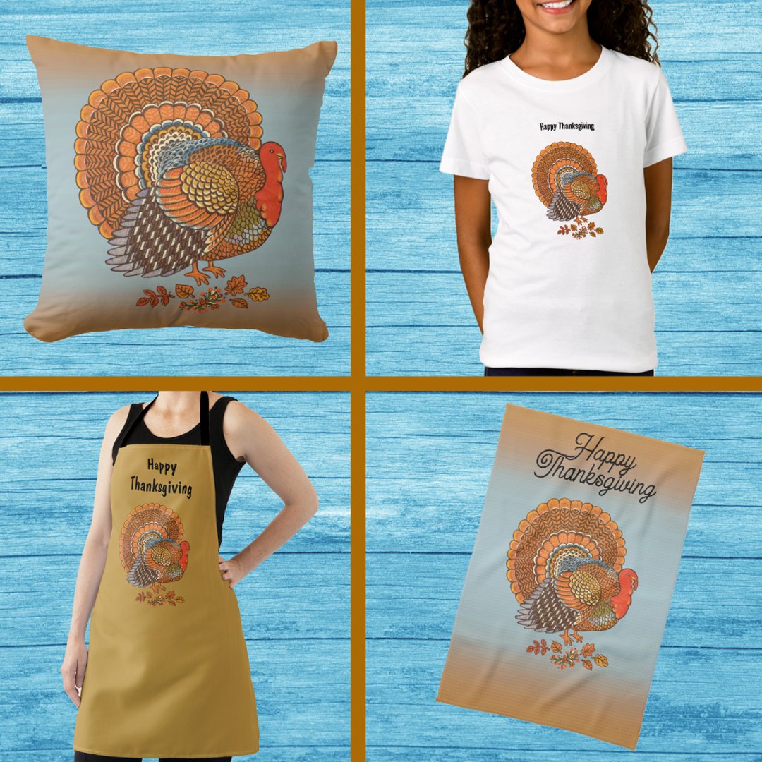 Autumn Colors Turkey Leaves Thanksgiving Watch | Zazzle
