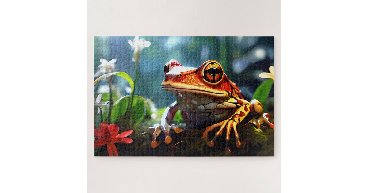 Collection Colorful Frog Jigsaw Puzzles | Zazzle