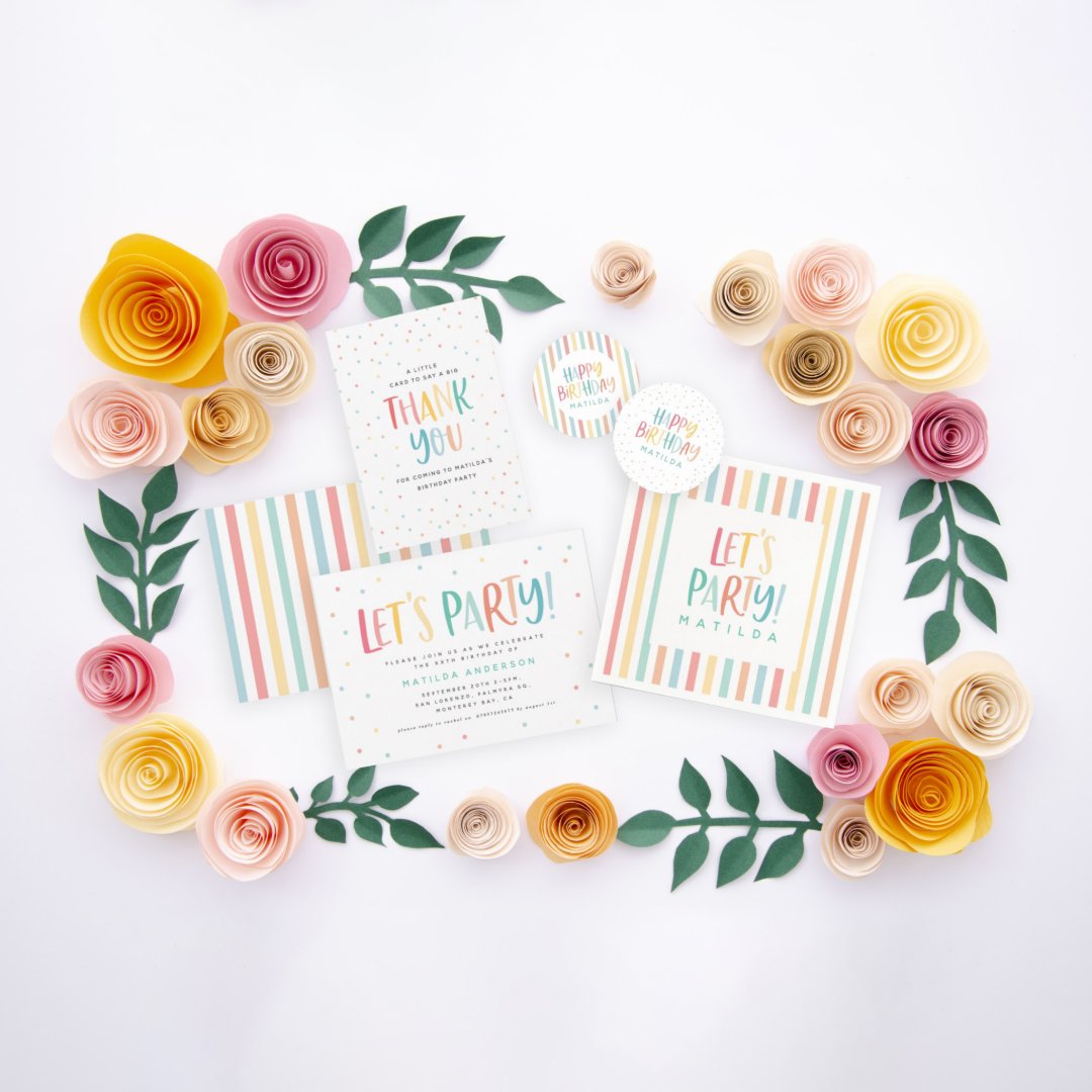 Colorful polka dot happy birthday classic round sticker | Zazzle
