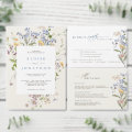 Spring Wildflower Meadow Garden Details Wedding Invitation | Zazzle