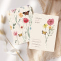 Simple Colorful Wildflower Engagement Party Invitation | Zazzle