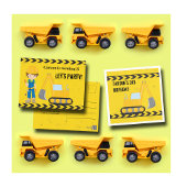 Custom Kids Construction Vehicle Happy Birthday Card | Zazzle